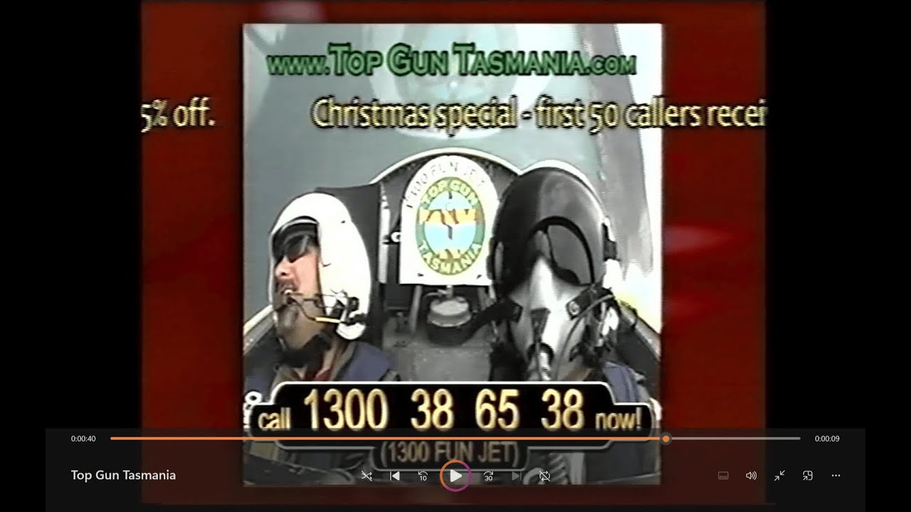 Top Gun Tasmania - 2009 Commercial - YouTube