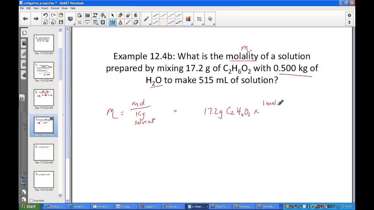 Molarity and Molality Units - YouTube
