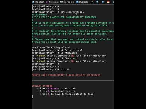 How to add script in linux startup| How to executes command when system ...