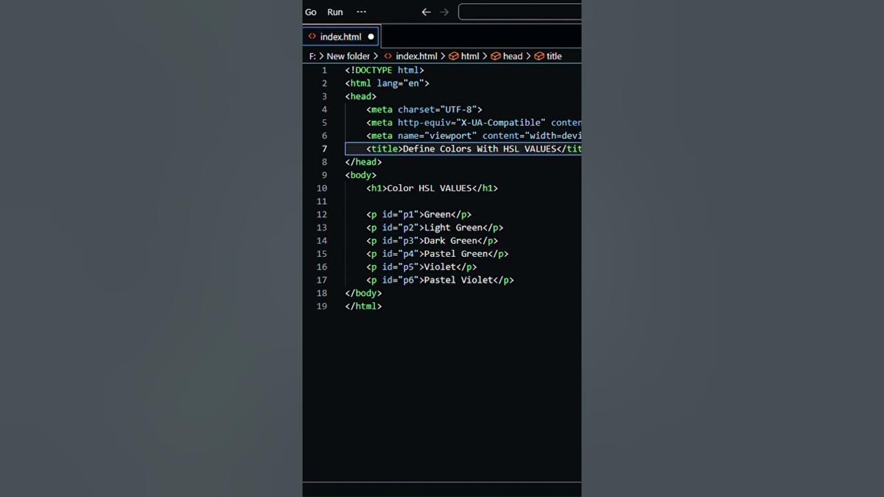 HSL VALUES #coding #ytshorts #ytviralshorts #dailyshorts #education - YouTube