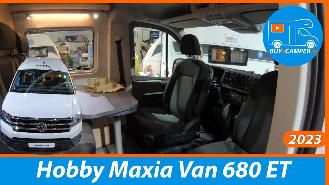 NEW XXL Campervan | Hobby Maxia Van 680 ET | VW Crafter | Caravan Salon ...