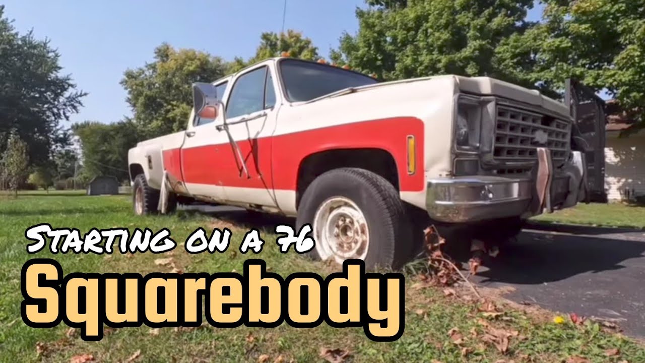 Removing the interior from my 1976 Chevy Squarebody! - YouTube
