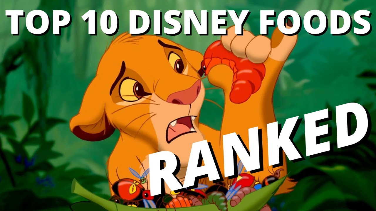 Top 10 Disney Animated Foods - RANKED - YouTube