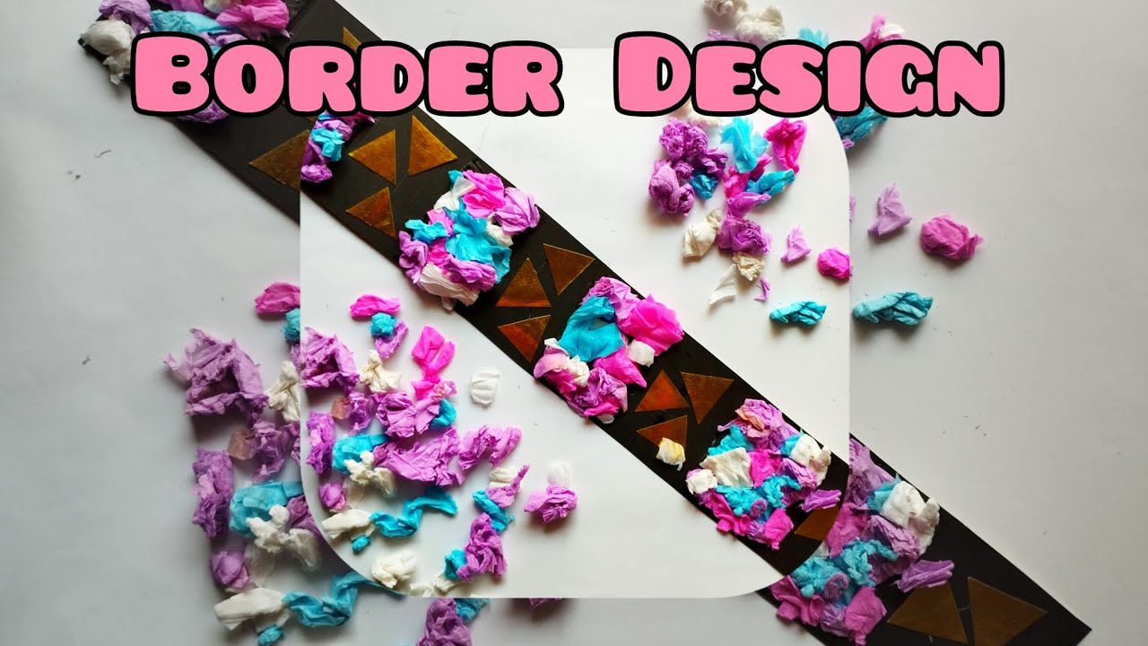 Make Border in Just 2 Minutes | DIY Border Design Ep 18 @maheesdecor ...