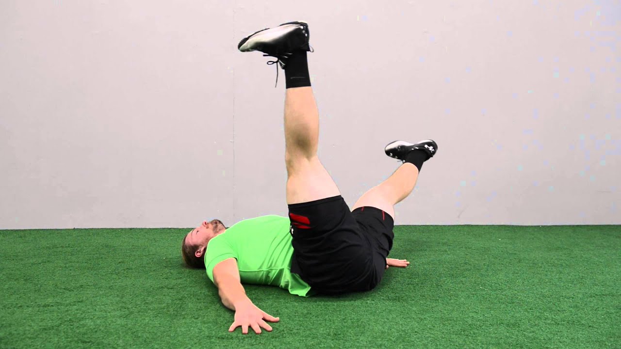 586. Single Leg Supine Rotation - YouTube