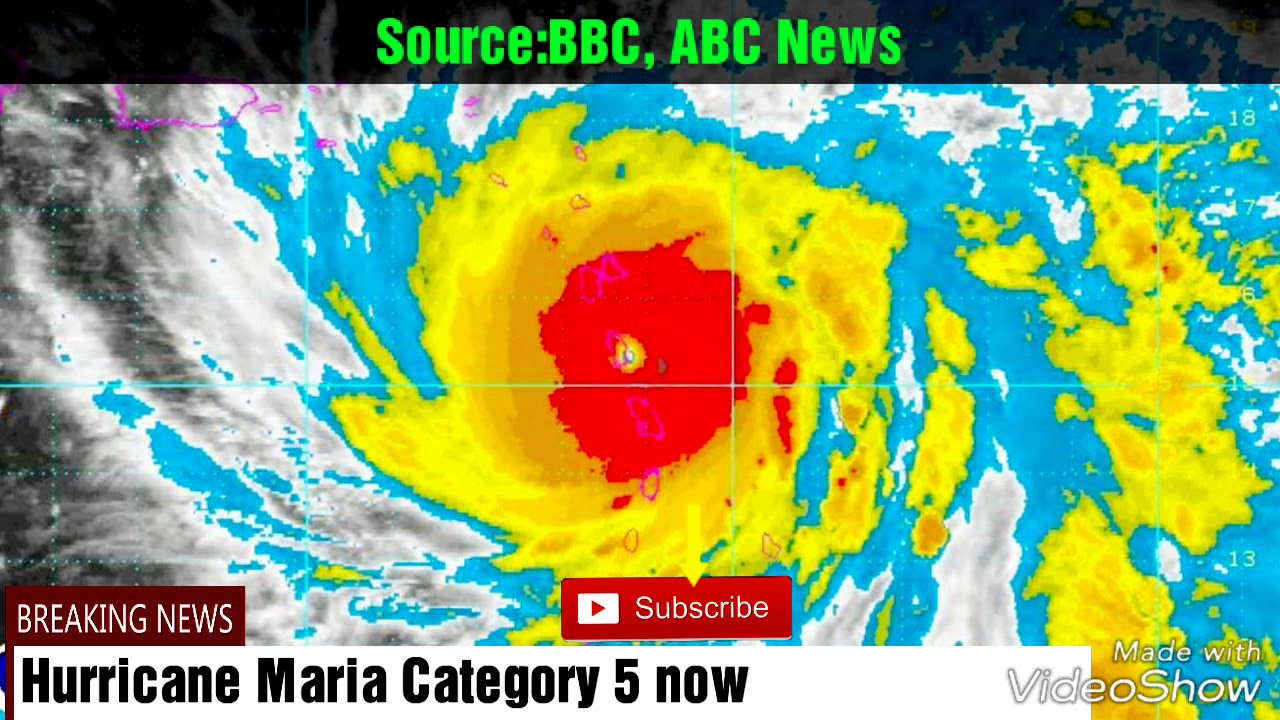 Live Video Footage of Hurricane Maria!! Terrifying!! - YouTube