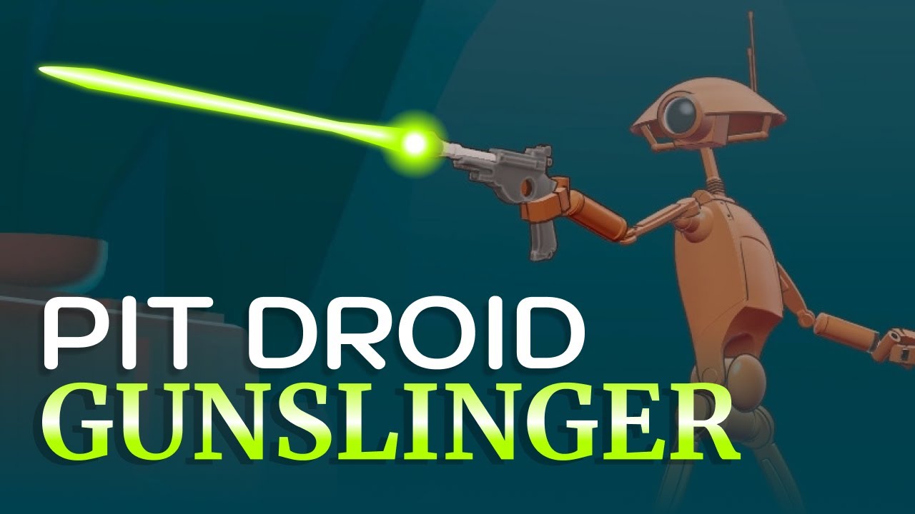 Star Wars Animation - The Pit Droid Gunslinger - YouTube