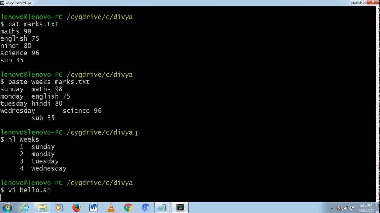 Commands And Shellscript Youtube