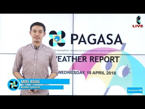 Public Weather Forecast Issued at 4:00 PM April 18 2018