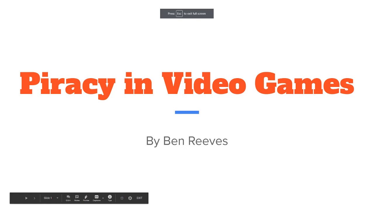 Piracy in Video Games - YouTube