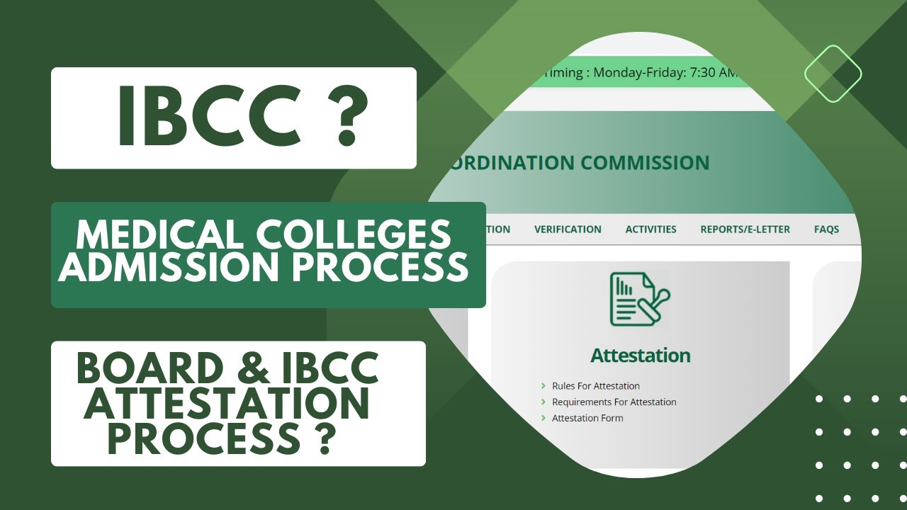 IBCC Matric & Intermediate Documents Attestation - Medical Colleges ...