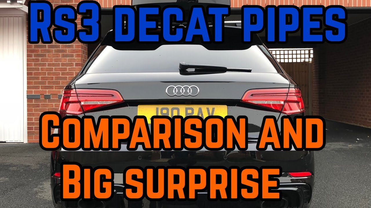 Audi RS3 facelift secondary cat delete - exhaust comparison (AND A ...
