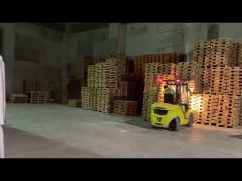 Forklift ila palet kamyon boşaltma