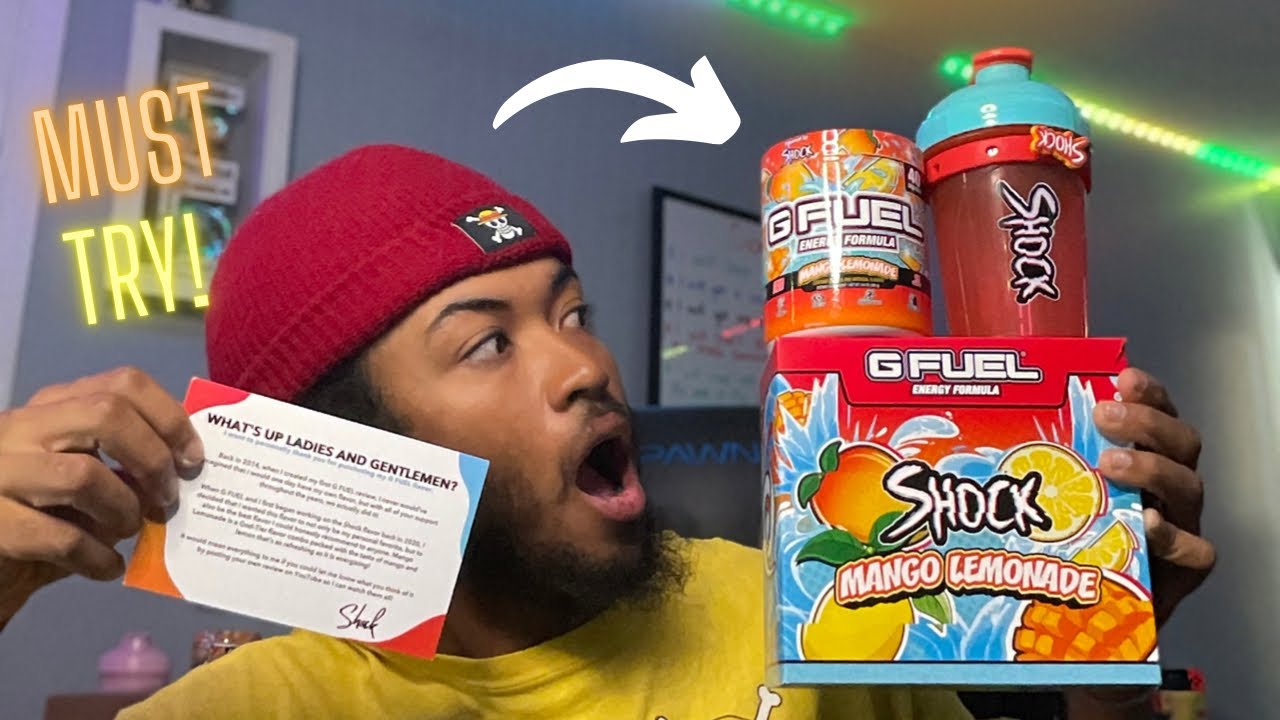 The Best Gfuel Flavor EVER! Shock mango lemonade - YouTube