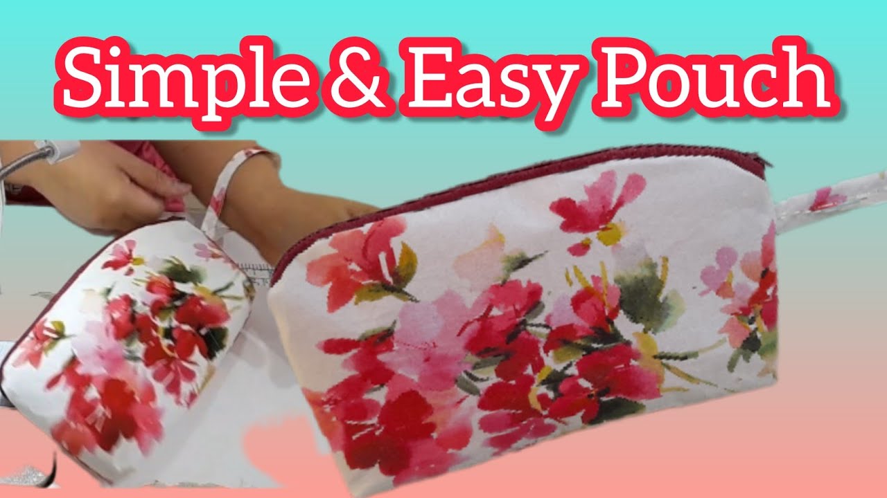 How to make Simple and Easy Pouch - YouTube