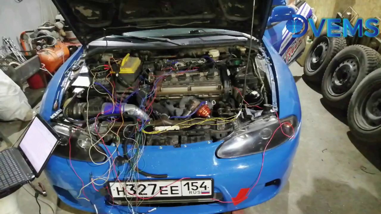 Mitsubishi eclipse 4g63 turbo powered by DVEMS - YouTube