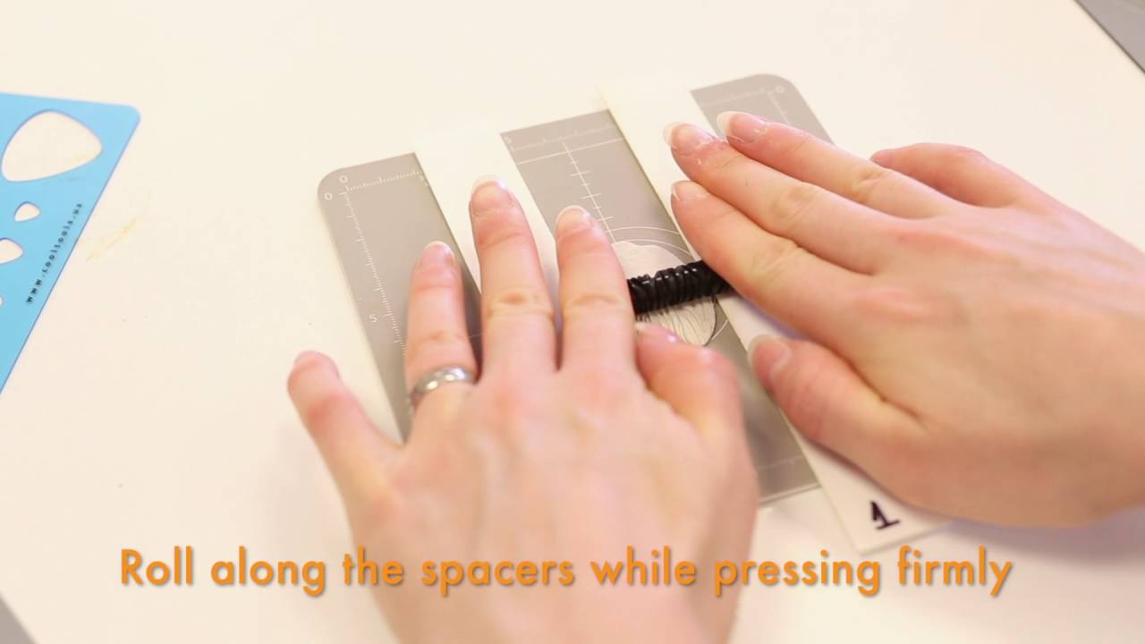 How to use Acrylic Texture Rollers & Stamps - YouTube