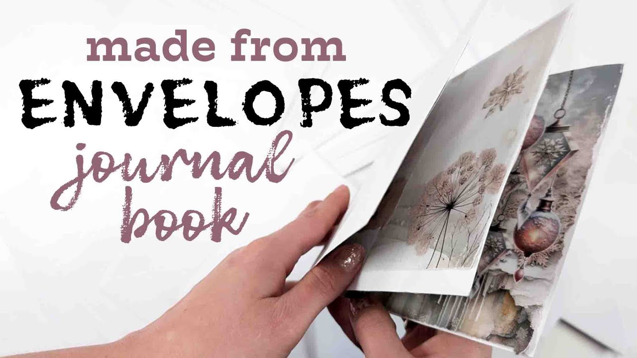 Make an ENVELOPE Mini Journal with me ! mini journal part 1 - YouTube