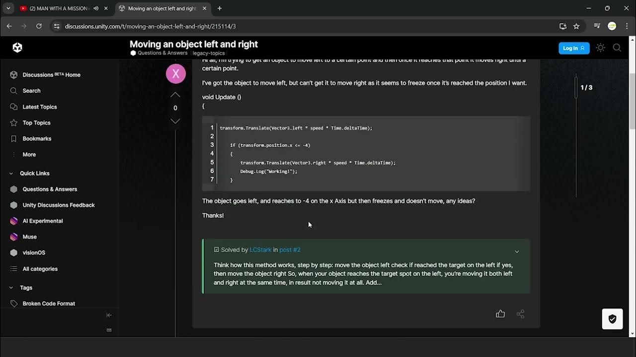 Me Just Learning Unity - YouTube
