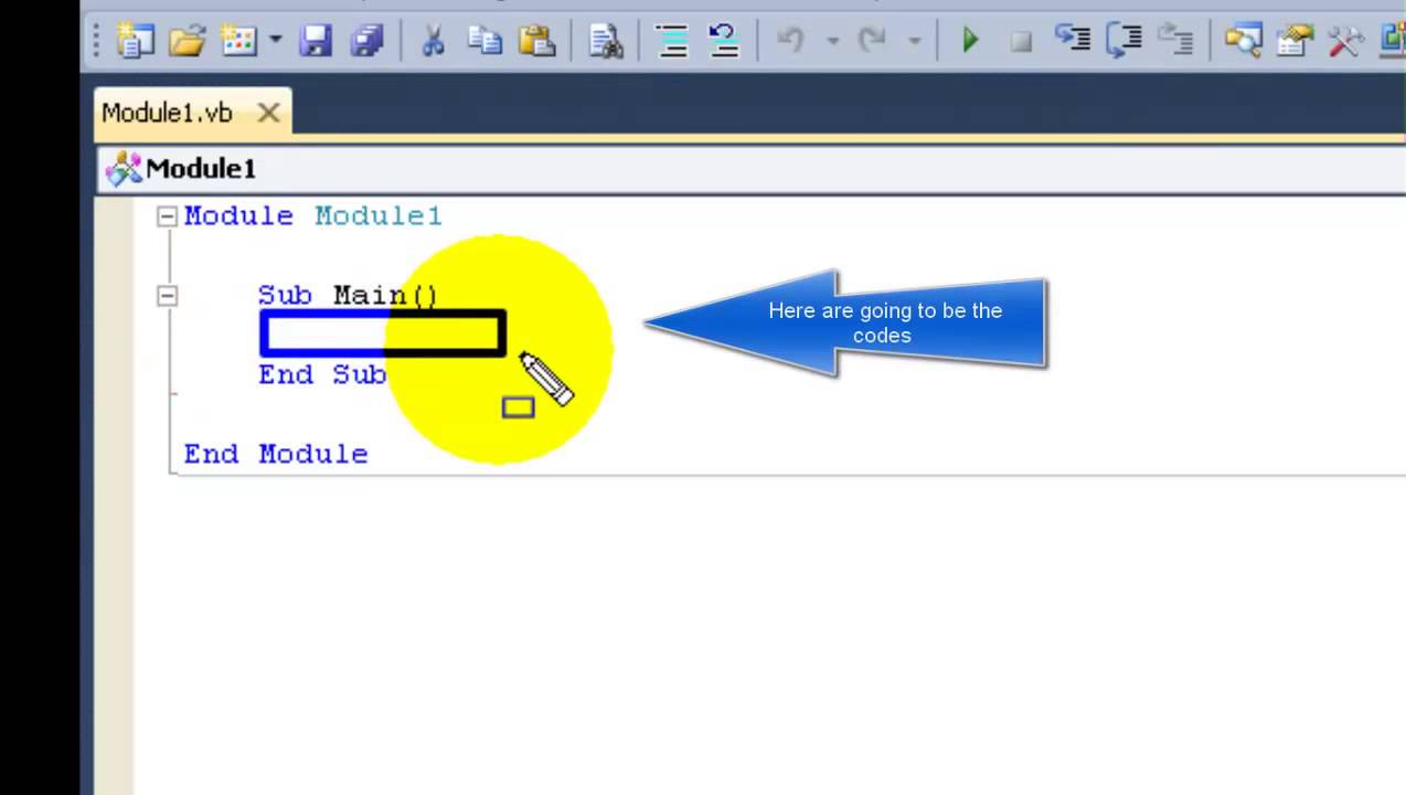 Microsoft Visual Basic 2010 Express - Console Application Tutorial 1 [Hello World] - YouTube