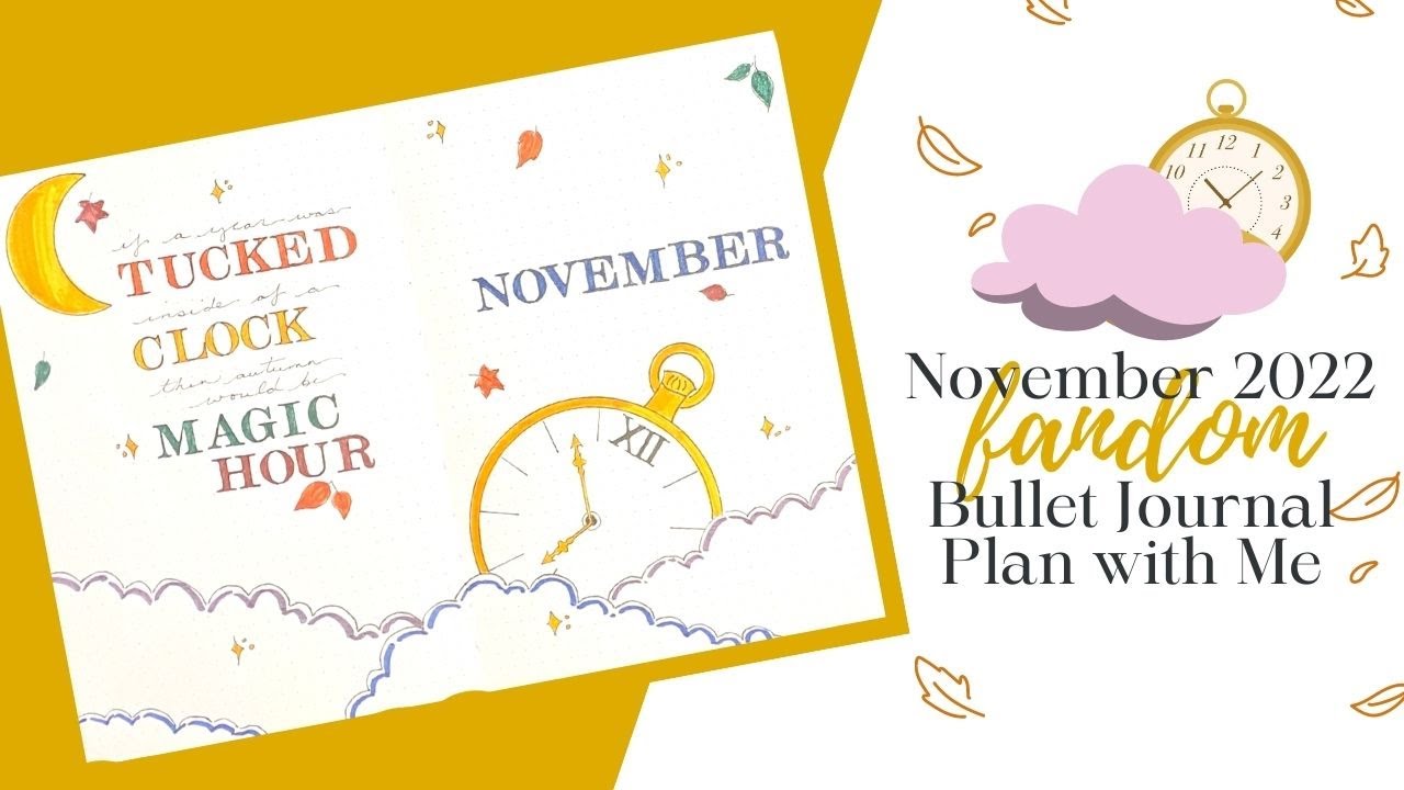 November 2022 Fandom Plan With Me | Autumn Time - YouTube