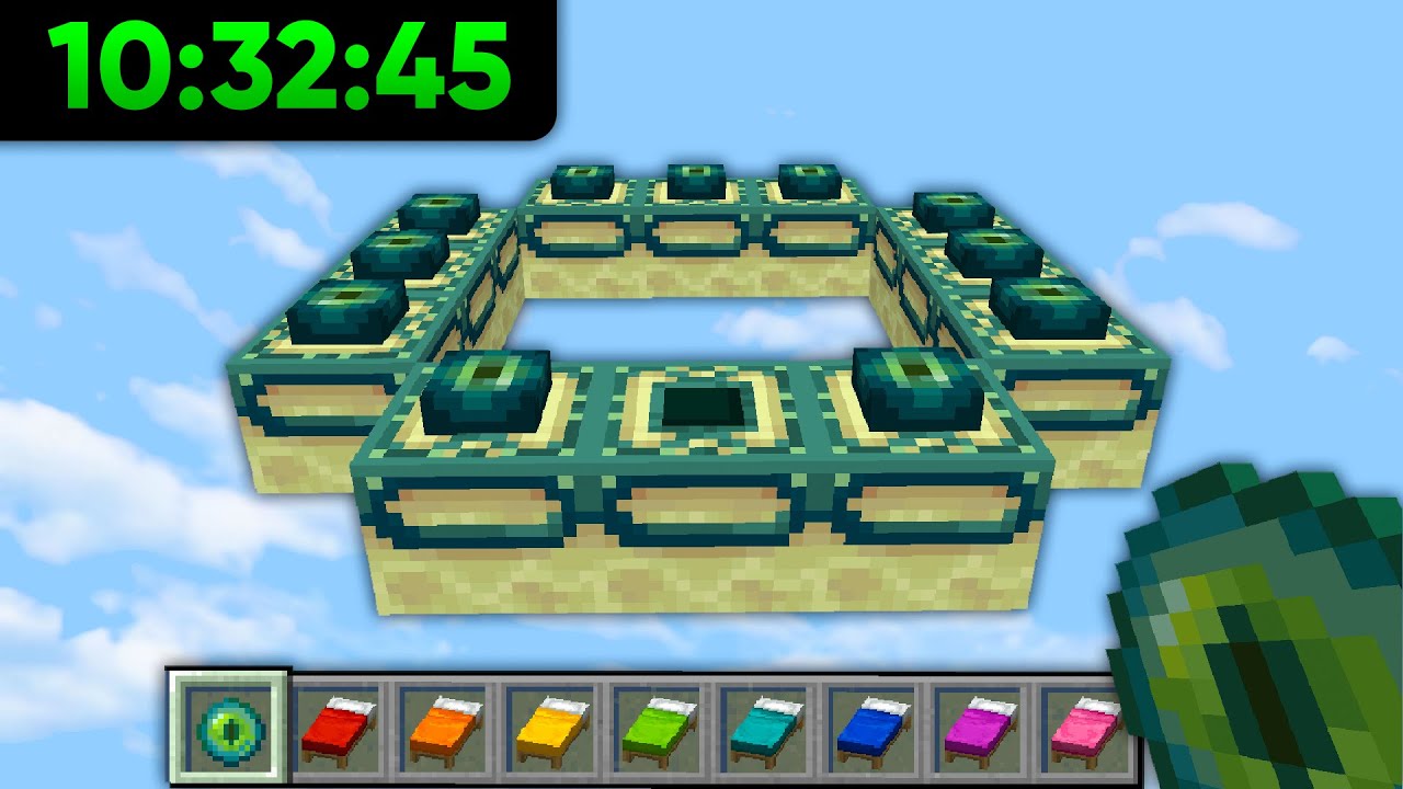 J'ai Speedrun Minecraft en Créatif sur une map VIDE - YouTube