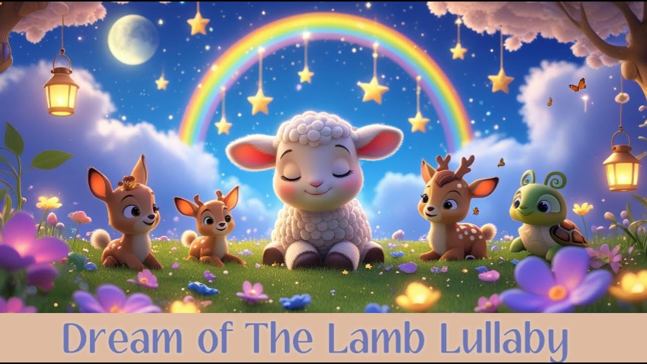 Dream of The Lamb Lullaby 🌈🐑💫 | A Sweet Animal Bedtime Song for Kids ...
