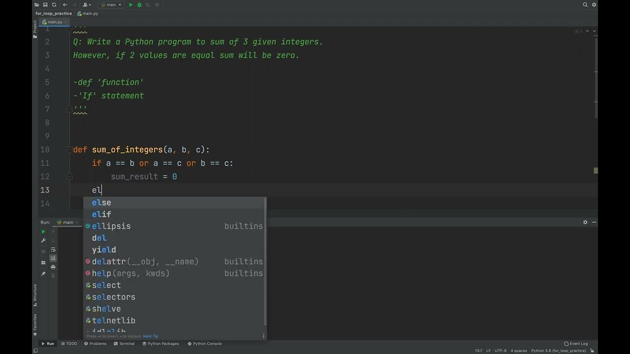 Python-Write a program to sum of 3 given integers. If 2 values are ...