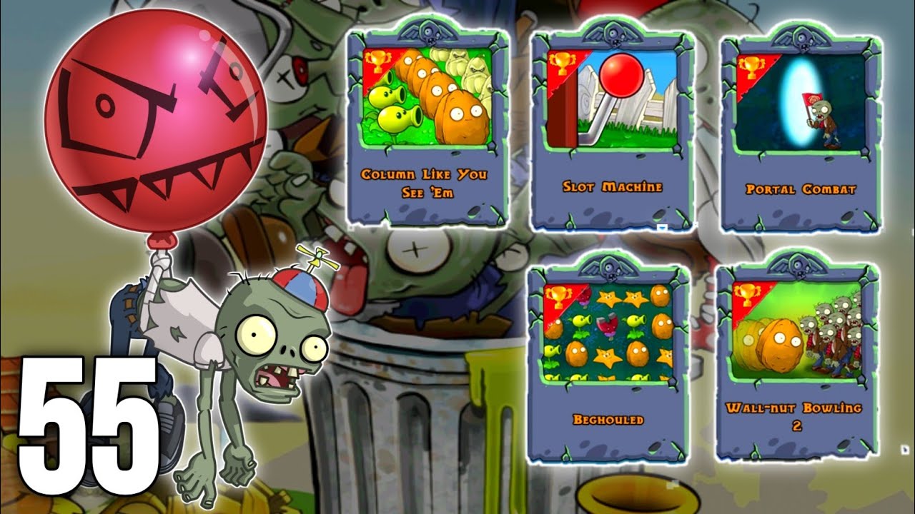 Plants vs Zombies "Mini Games" Gameplay Part-55 - YouTube