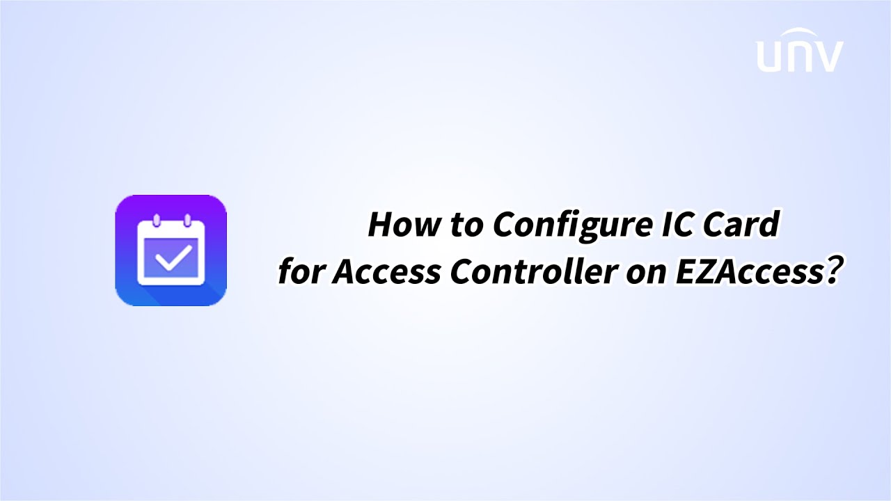 How to Configure IC Card for Access Controller on EZAccess - YouTube