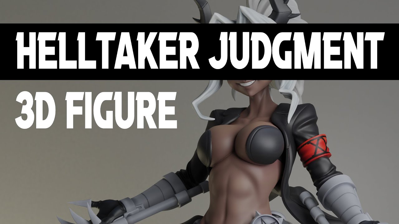 Helltaker Judgment Sculpture Timelapse - YouTube