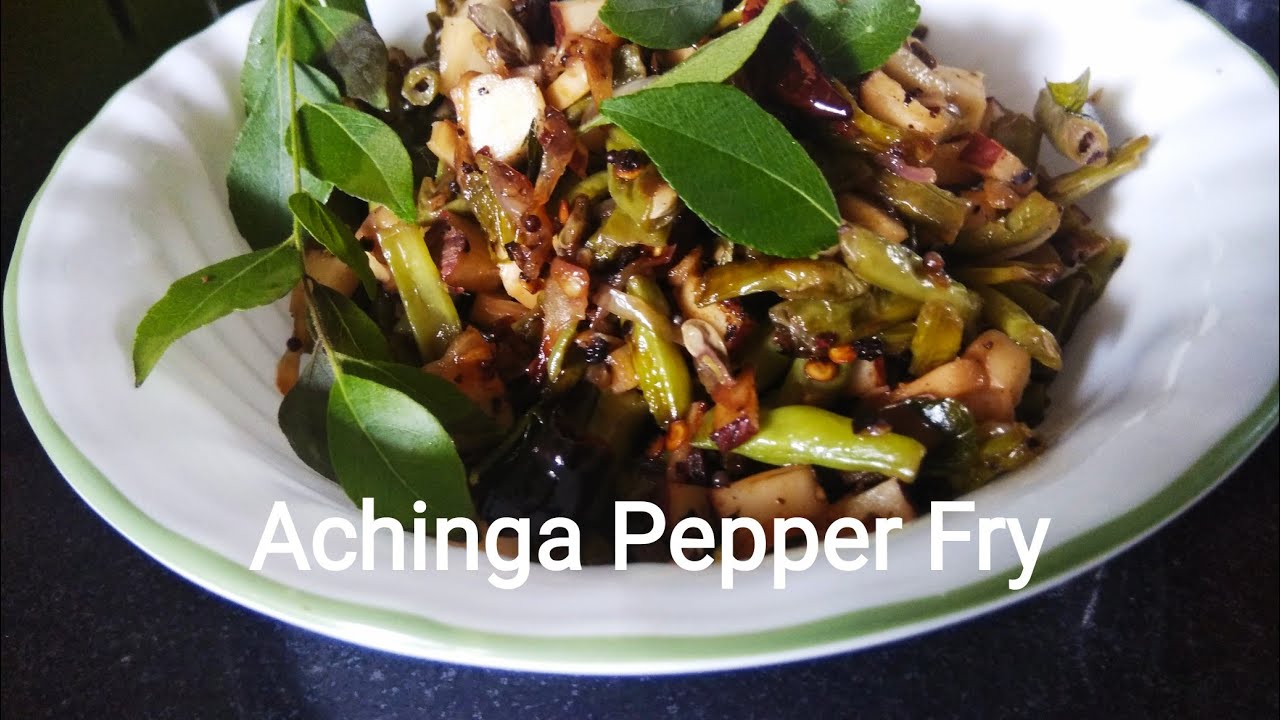 Kerala Dishes/Achinga Pepper Stir Fry/String Beans Pepper Stirfry - YouTube