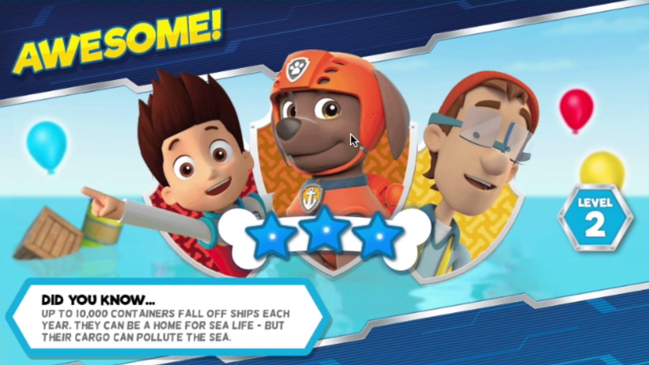 Paw Patrol All Star Pup Sea Rescue Compilation Game Fun Baby Fun Fun ...