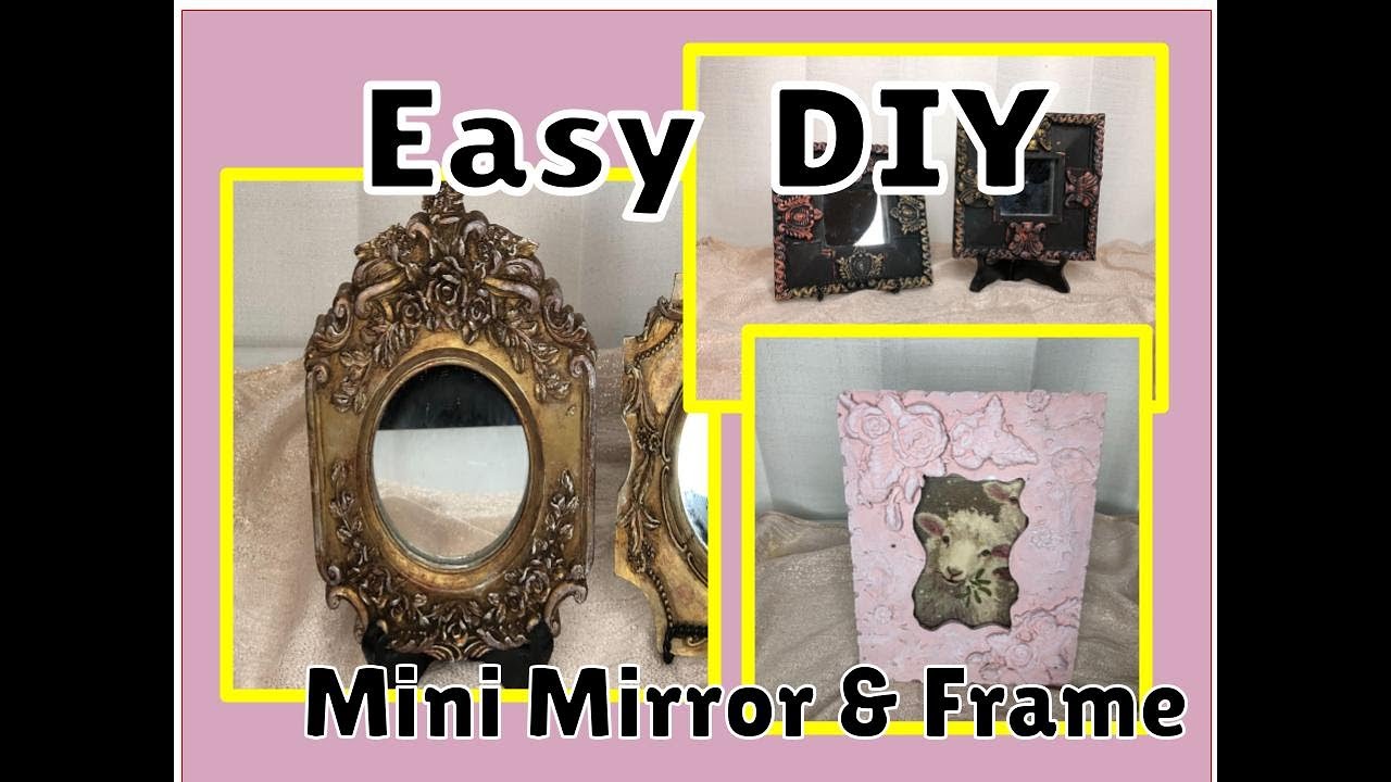 EASY DIY Old Mirrors & Frames Back To Life! #diy #upcycle - YouTube