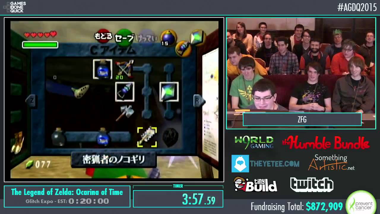 Awesome Games Done Quick 2015 - Part 170 - Zelda: Ocarina of Time ...
