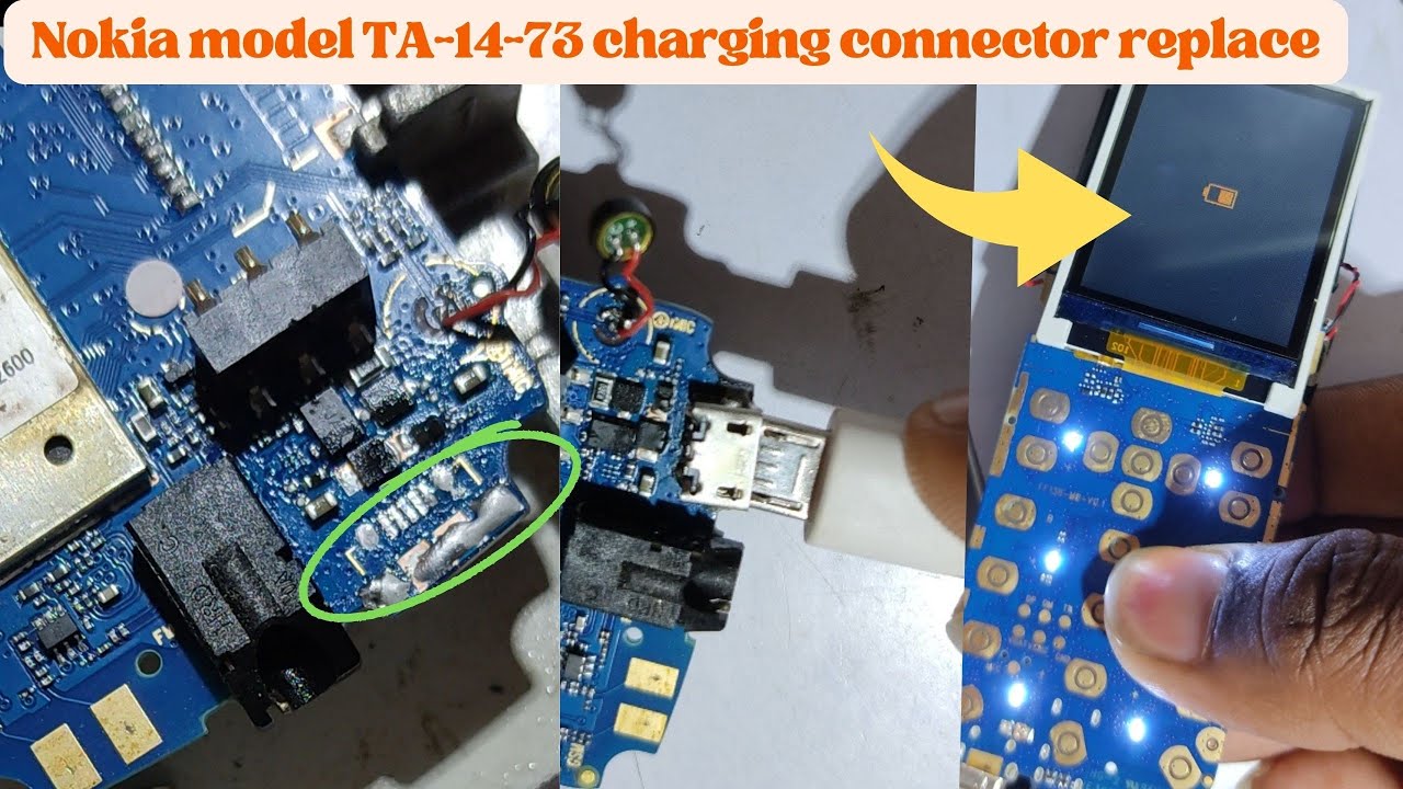 How To Replace Micro Usb Port ||Nokia TA-14-73 charging connector ...
