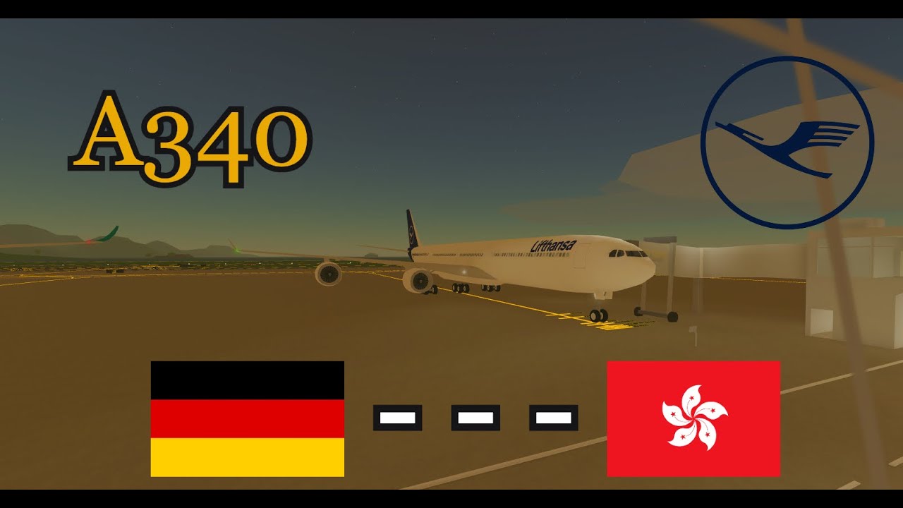 trip Report, Airbus A340, Múnich- Hong Kong , ROBLOX - YouTube