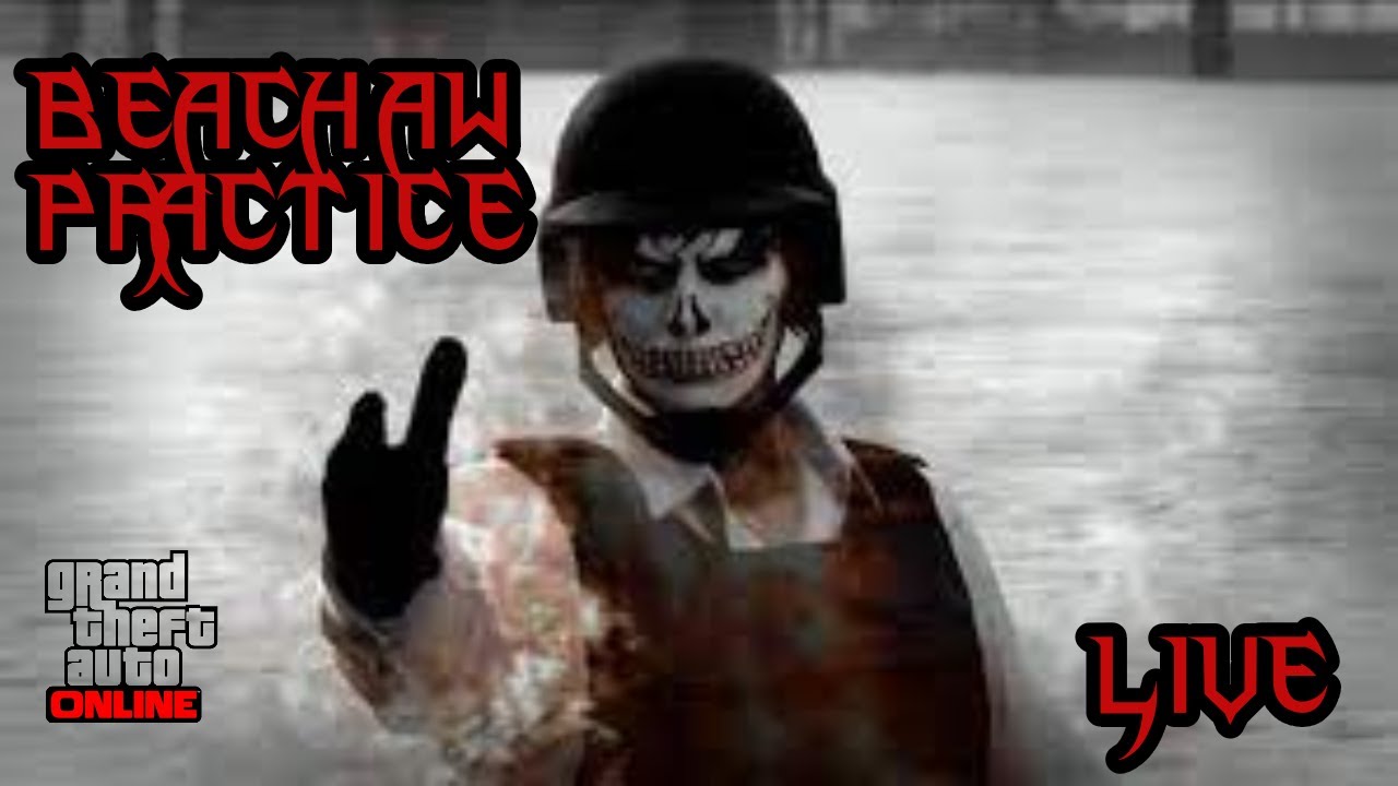 Beach aw practice road to 1k #live#gtav - YouTube