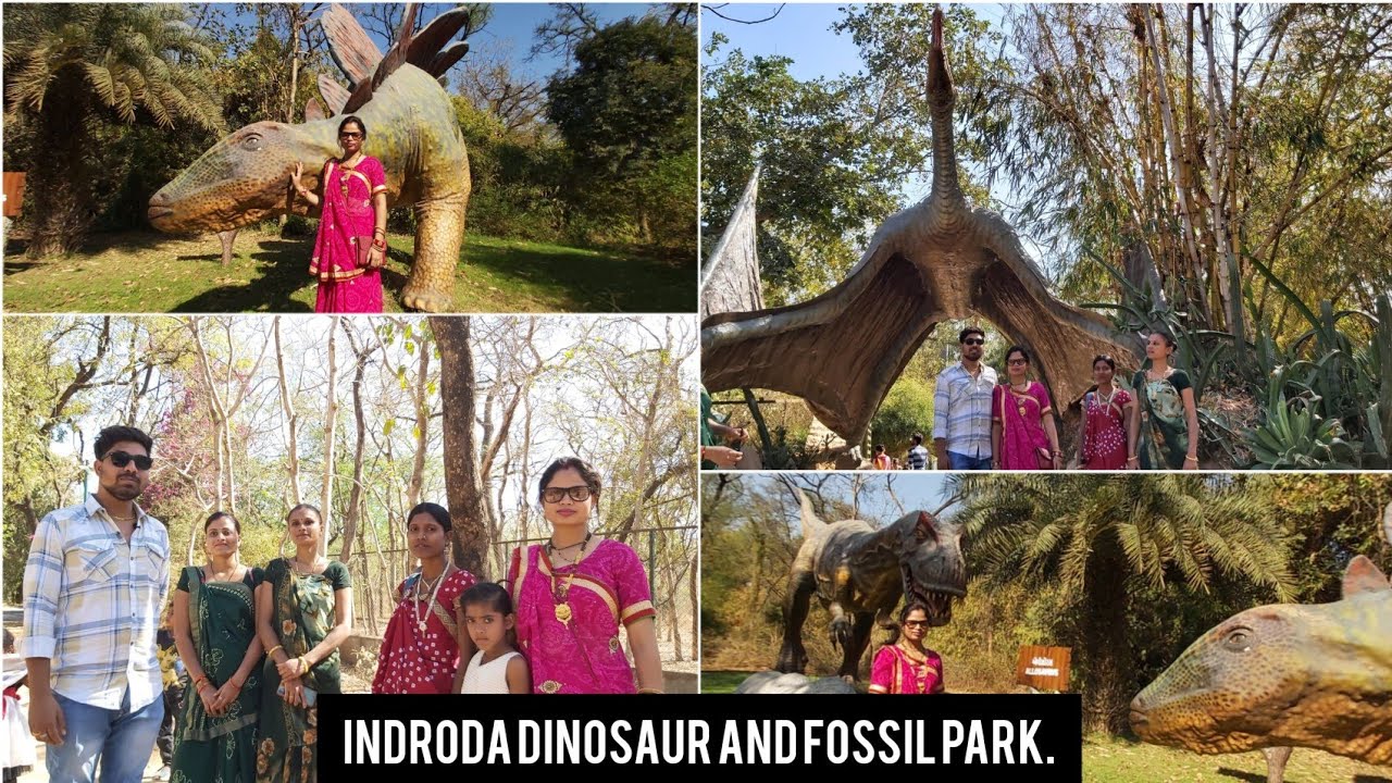 Indroda Nature Park 🏞️ Dinosaure 🦕 Museum Ghadhinagar Ahemdabad Vlog ...