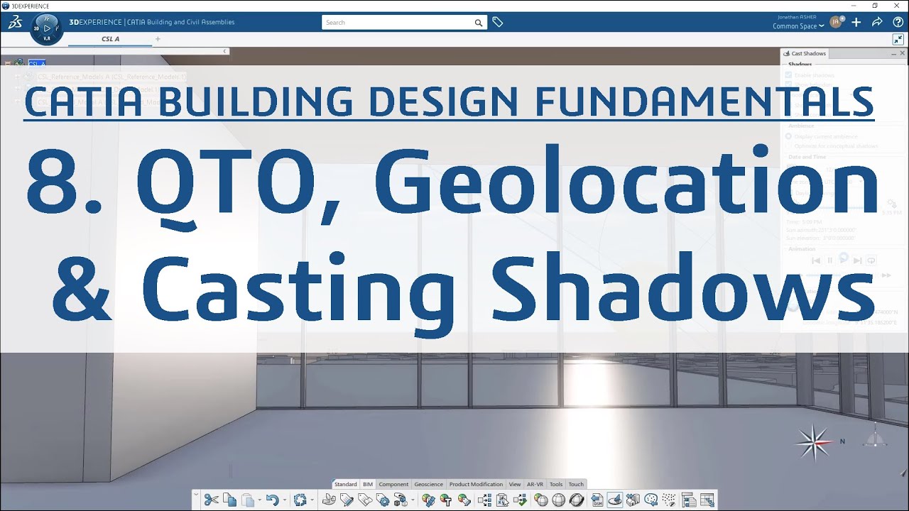 8. CATIA Building Design Fundamentals Part 8/8 - Quantity Take Offs and ...