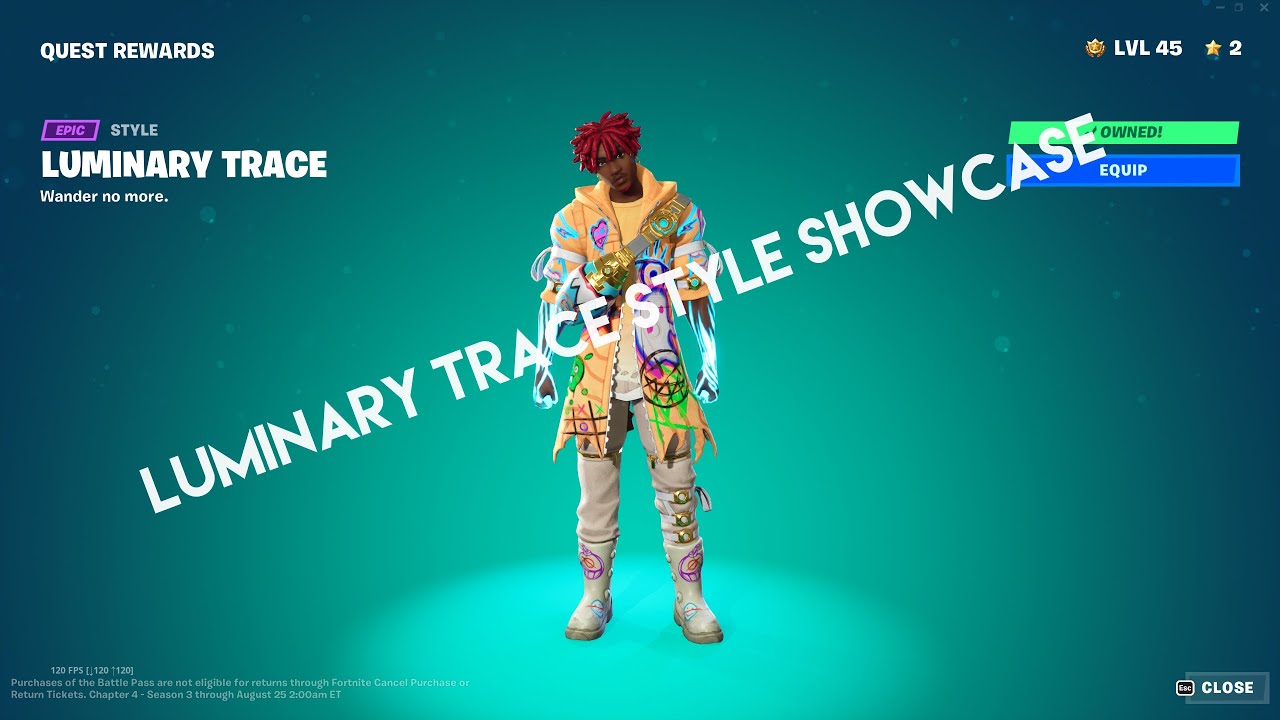 Luminary Trace Style Showcase In Fortnite - YouTube