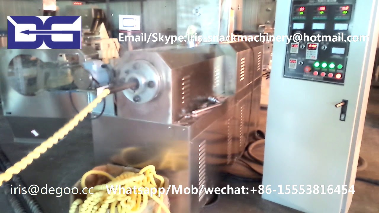 Corn puff extruder/Twist snack machinery/Wheat puffing spring food ...