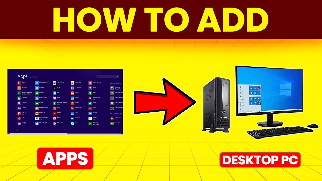 How To Add Apps On Desktop PC (How To Install Apps On Desktop PC) - YouTube
