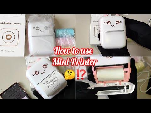 How to Use Mini Thermal Printer ||Mini Portable Wireless Bluetooth ...