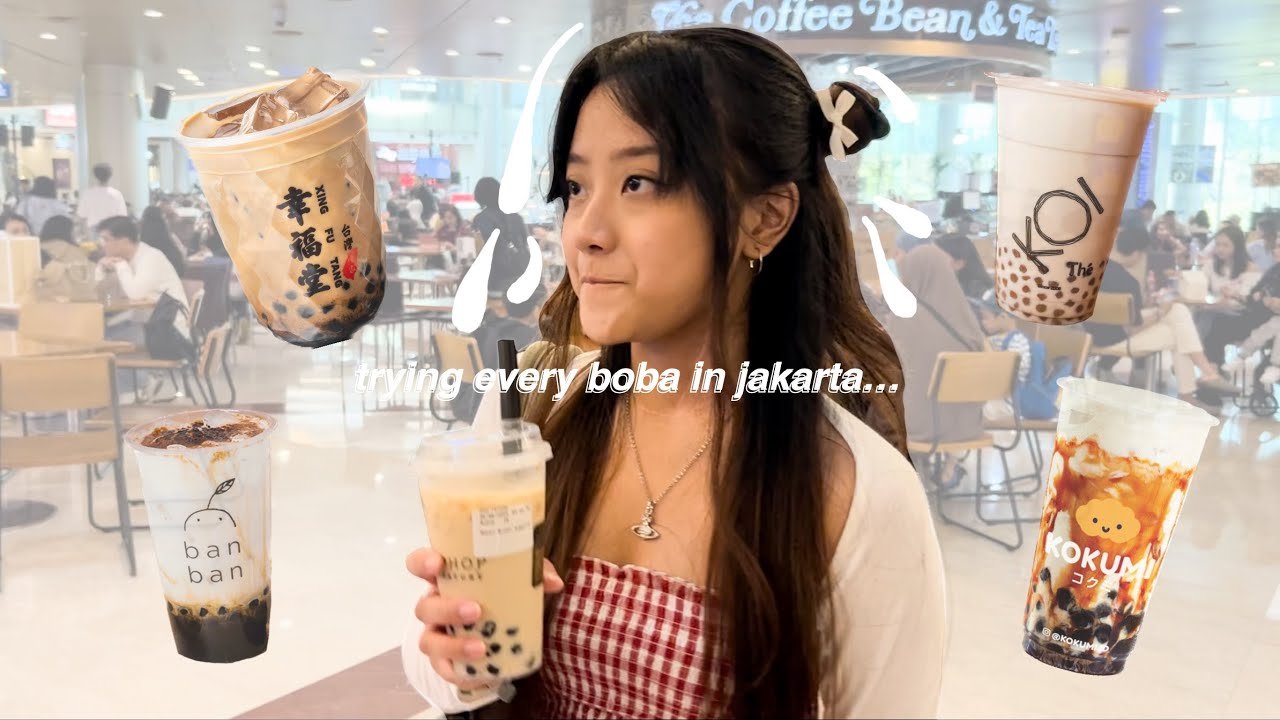 TRYING EVERY SINGLE BOBA IN JAKARTA - YouTube