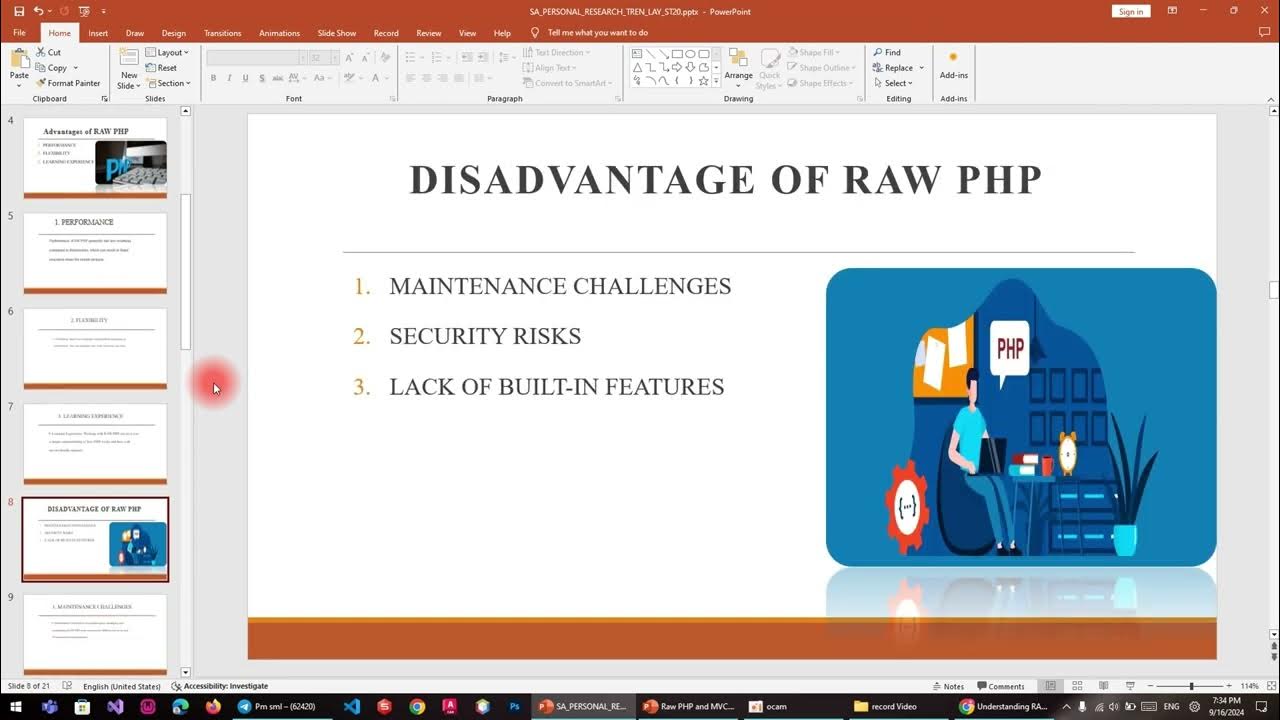 Advantage and Disadvantage of PHP Raw Vs MVC Pattern (Laravel) - YouTube