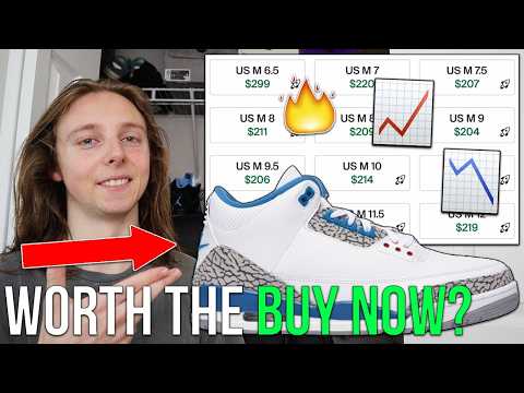 WORTH THE BUY NOW? TRUE BLUE AIR JORDAN 3 2026 MARKET DOWN NEAR RETAIL ALREADY! (Buy Now?)
