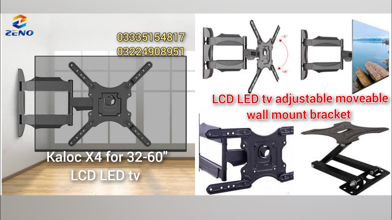 Lcd led tv adjustable moveable wall mount bracket stand Kaloc x4 x7 nb ...