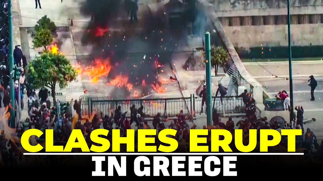 Protesters throw petrol bombs during clashes at train crash protest in ...