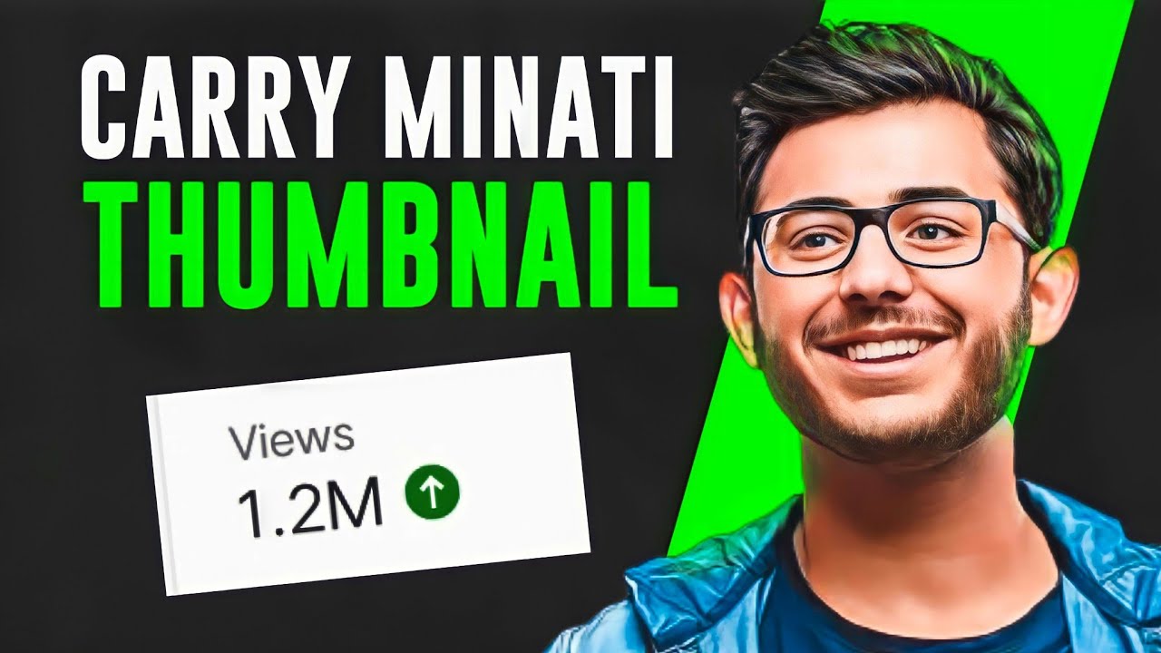 Create A Thumbnail Like @CarryMinati In Mobile - YouTube